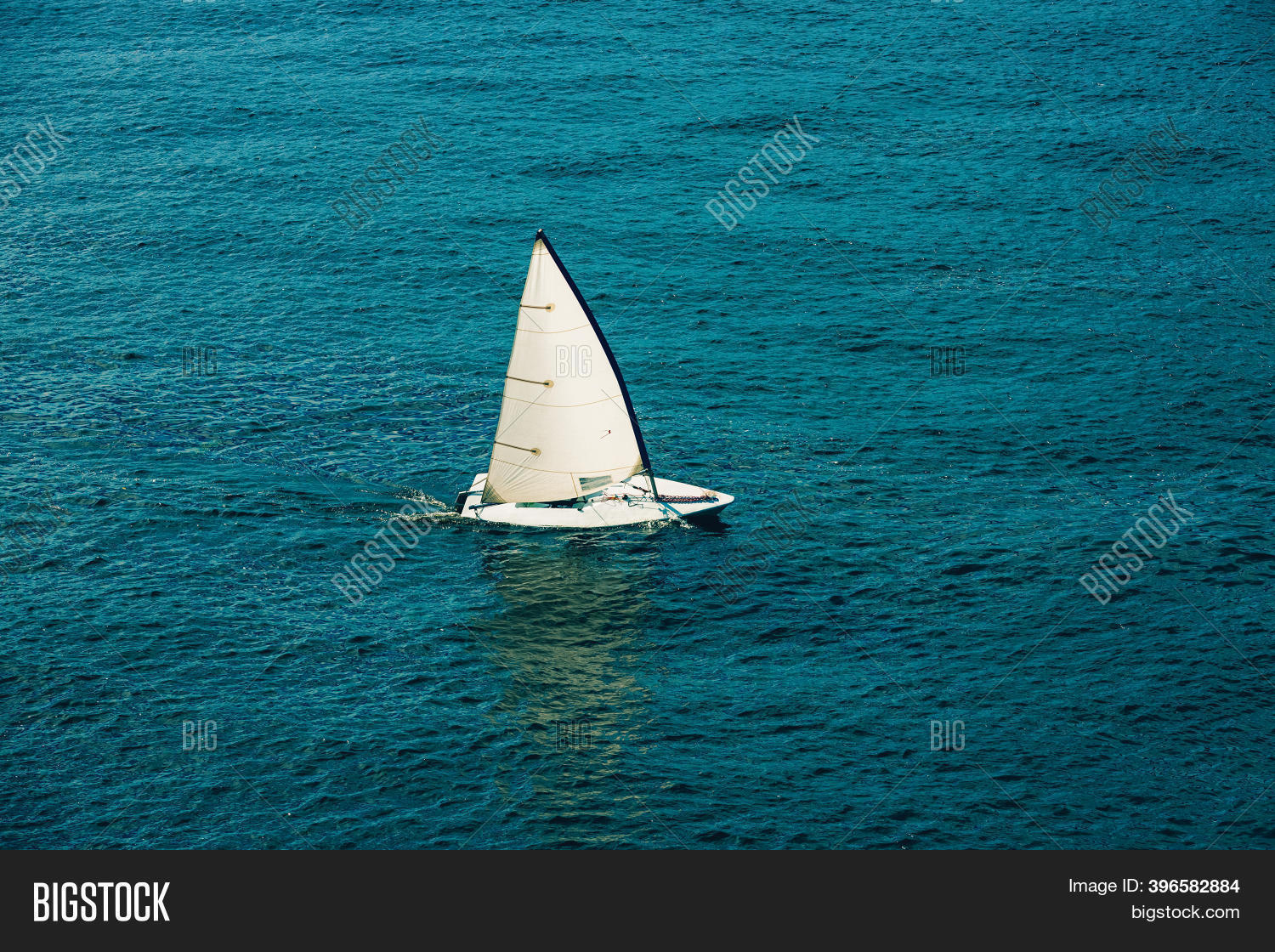 Sailing Boat Open Sea Image & Photo (Free Trial) | Bigstock