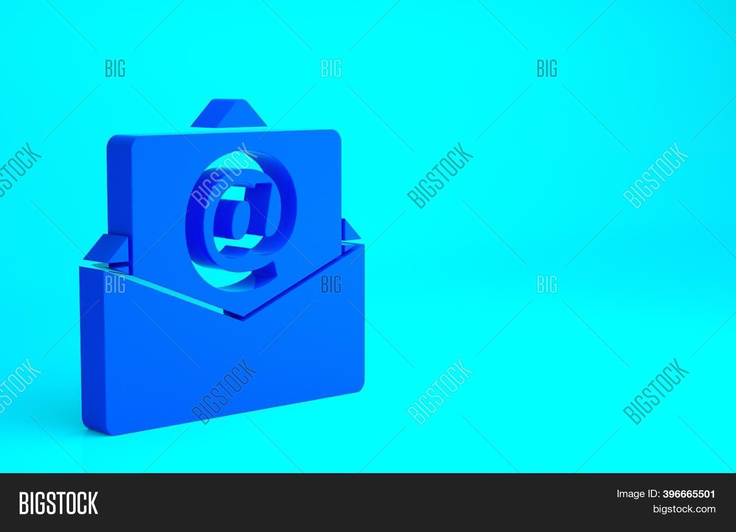 Blue Mail E-mail Icon Image & Photo (Free Trial) | Bigstock
