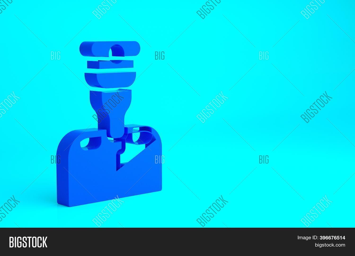 Blue Captain Ship Icon Image & Photo (Free Trial) | Bigstock