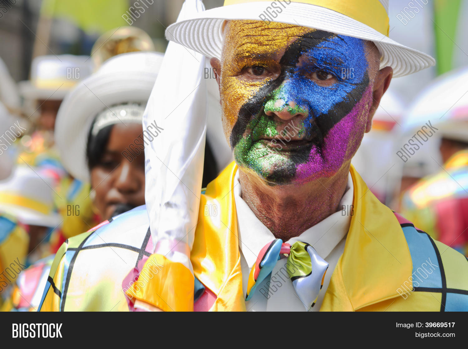 Minstrel Carnival Face Image & Photo (Free Trial) | Bigstock