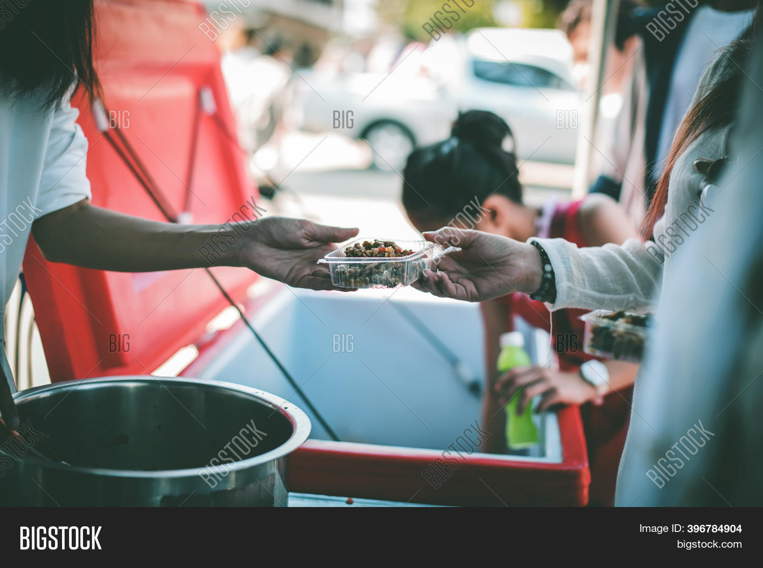 Volunteers Giving Food Image & Photo (Free Trial) | Bigstock