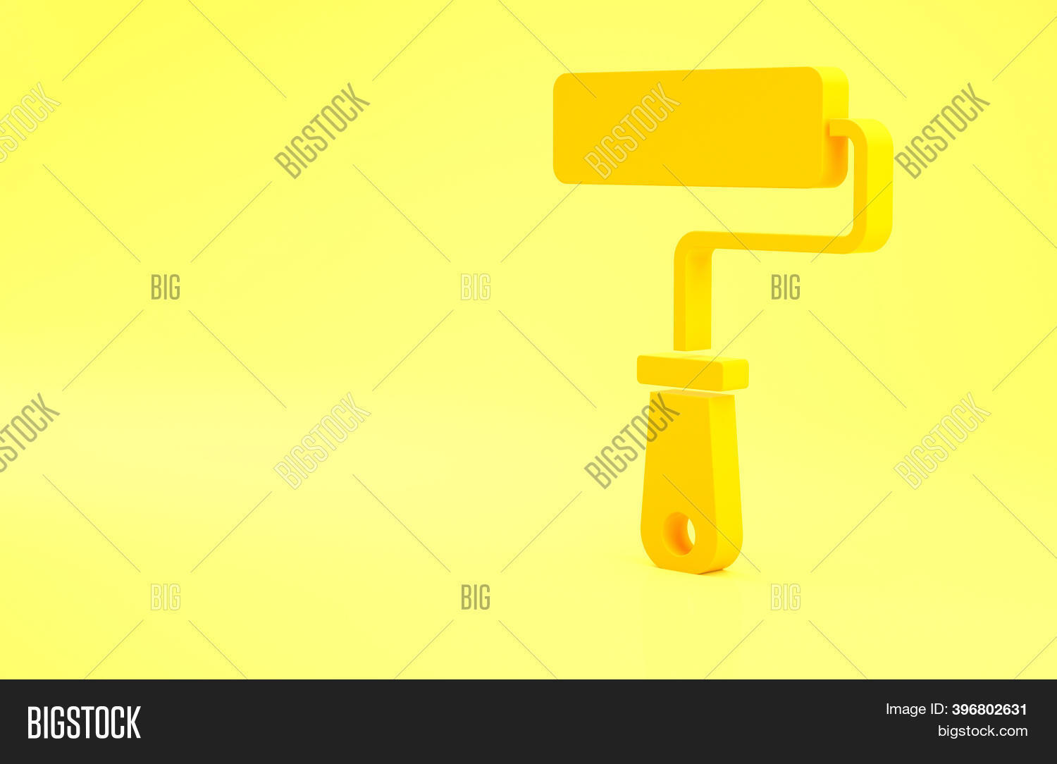 Yellow Paint Roller Image & Photo (Free Trial) | Bigstock