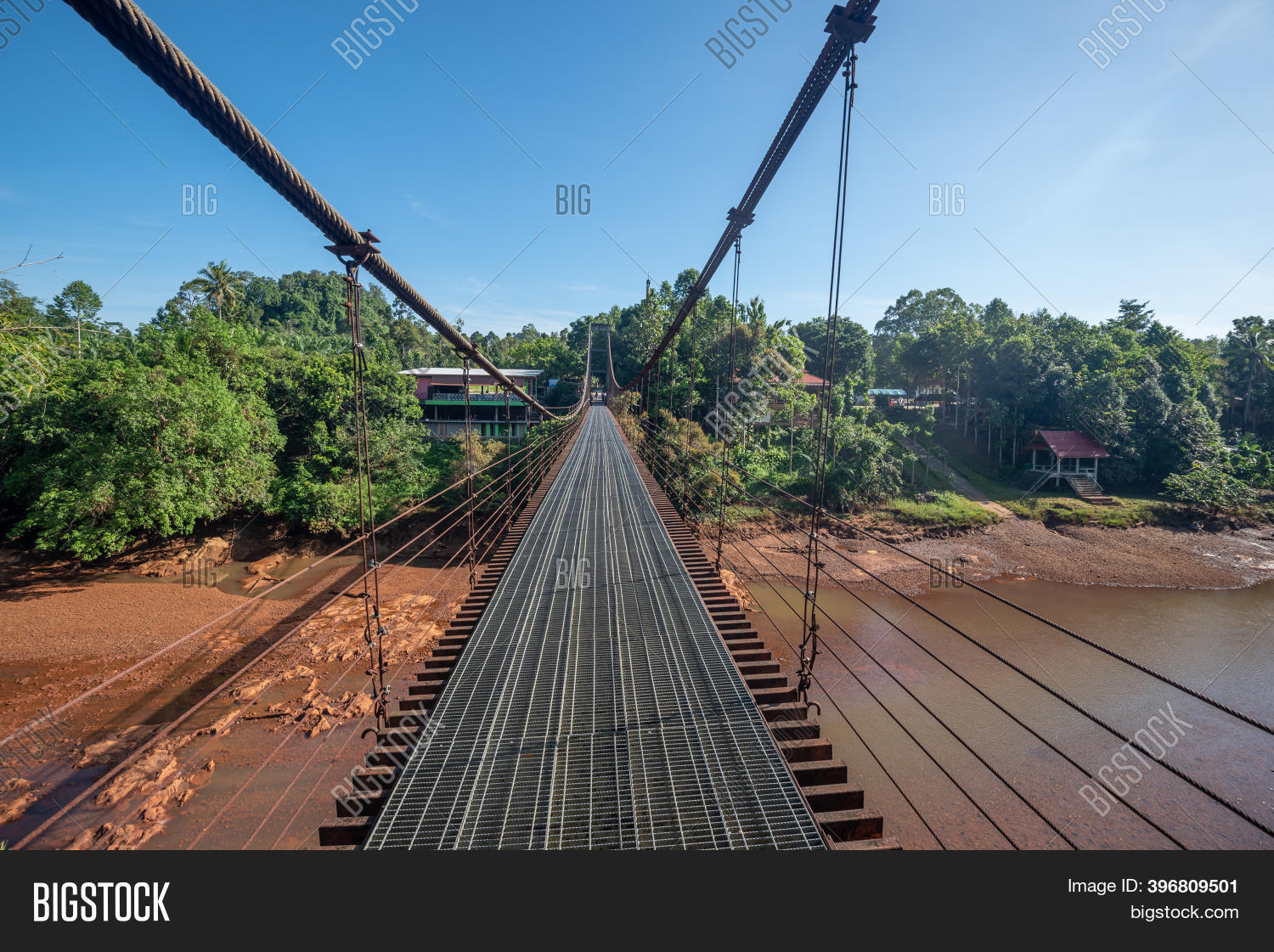 Suspension Bridge Over Image & Photo (Free Trial) | Bigstock