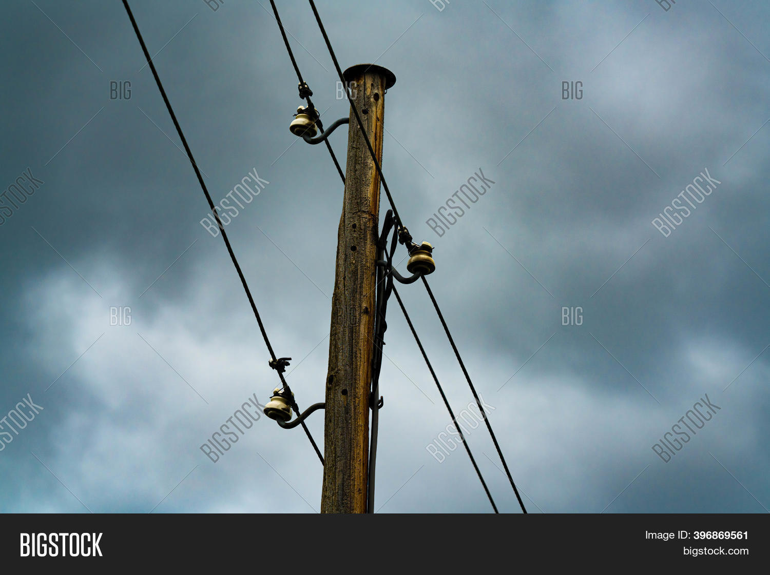 Old Wooden Post Power Image & Photo (Free Trial) | Bigstock