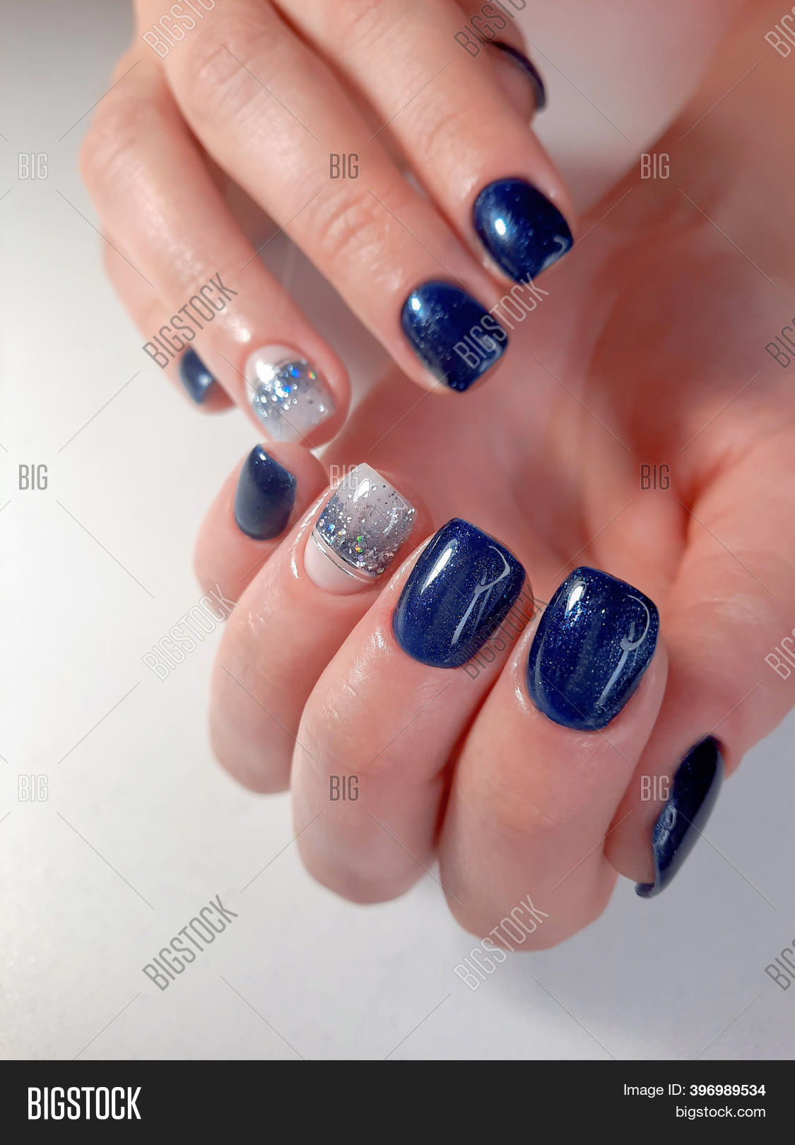 Blue Manicure Abstract Image & Photo (Free Trial) | Bigstock