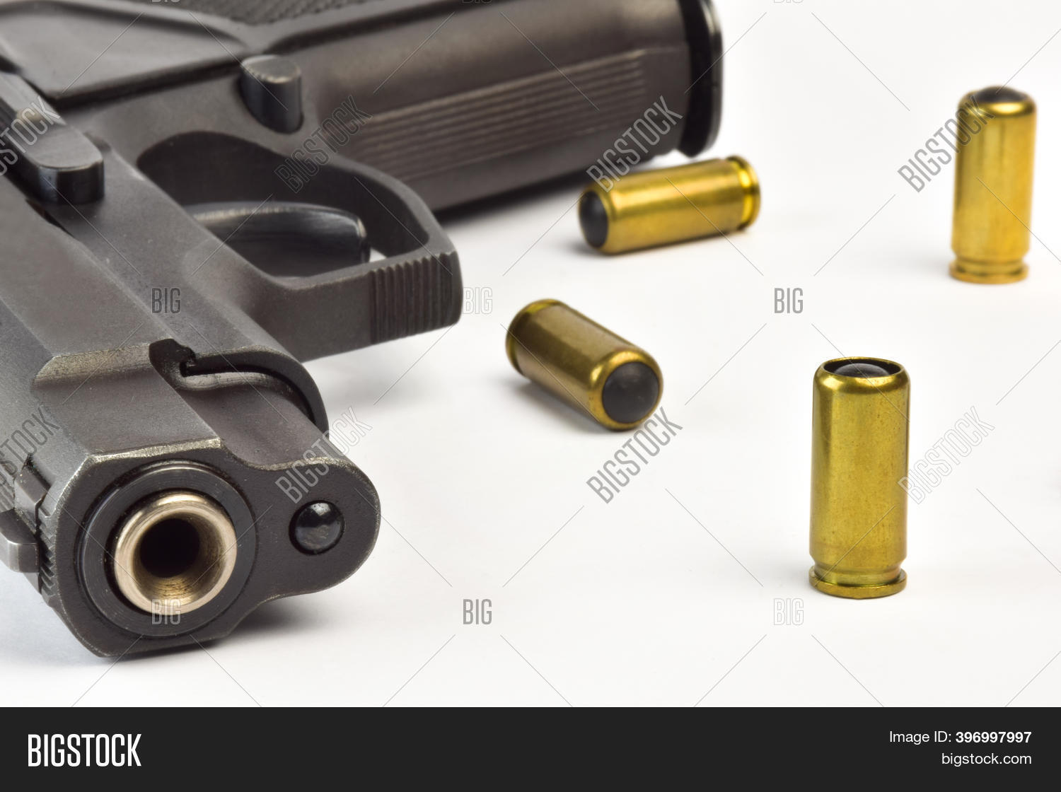 Traumatic Pistol Close Image & Photo (Free Trial) | Bigstock