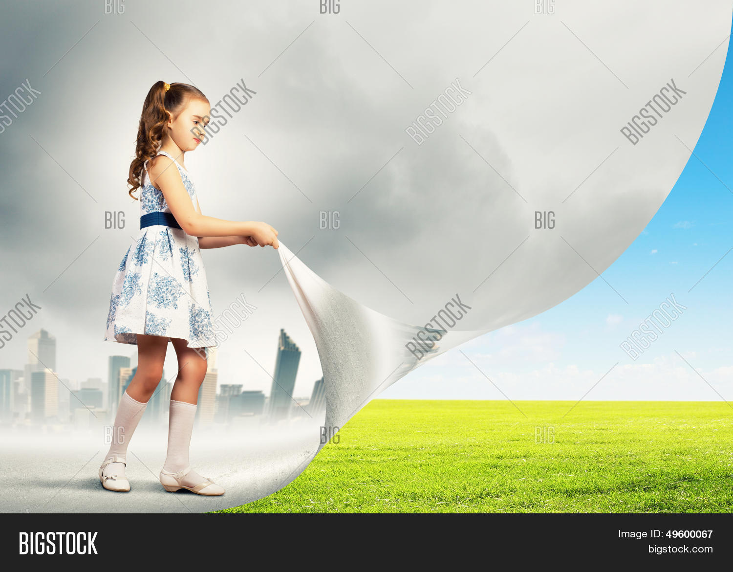 Little Girl Turning Image & Photo (Free Trial) | Bigstock