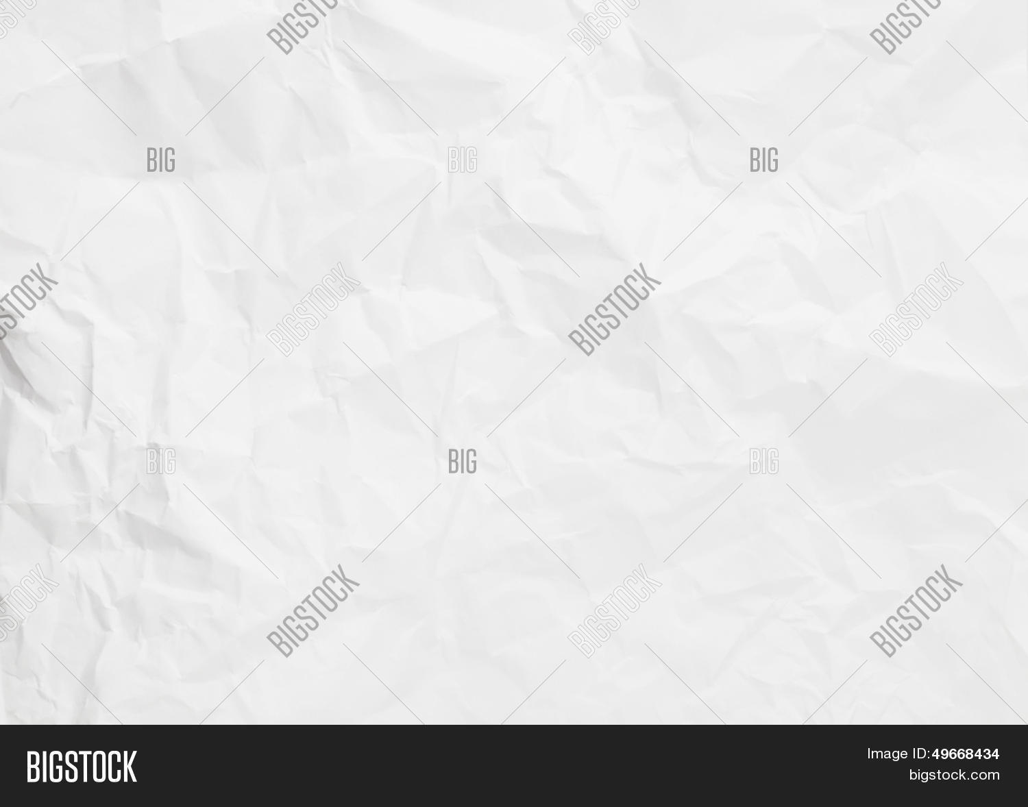 White Wrinkled Paper Image & Photo (Free Trial) | Bigstock