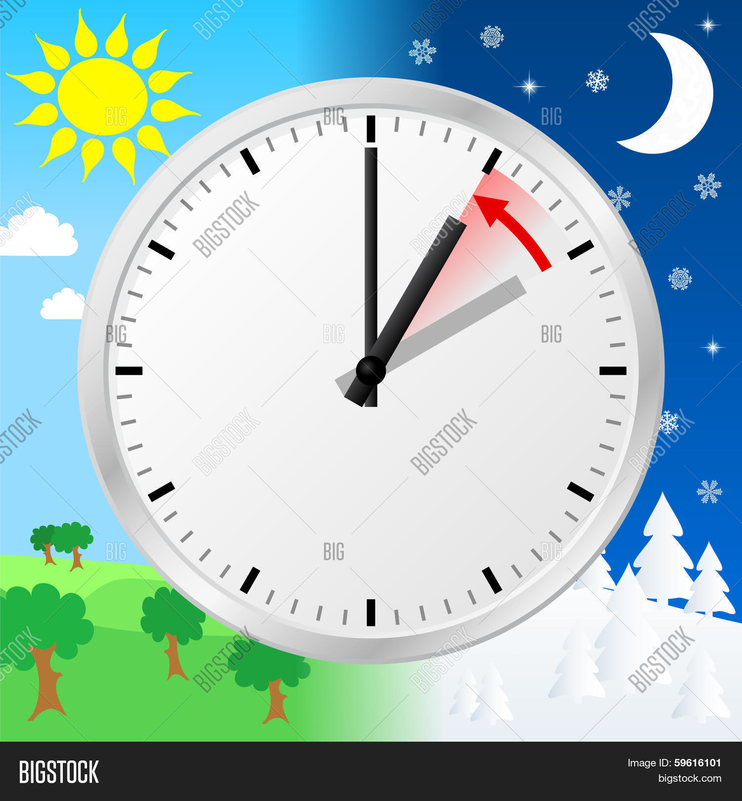 Time Change Standard Vector & Photo (Free Trial) | Bigstock