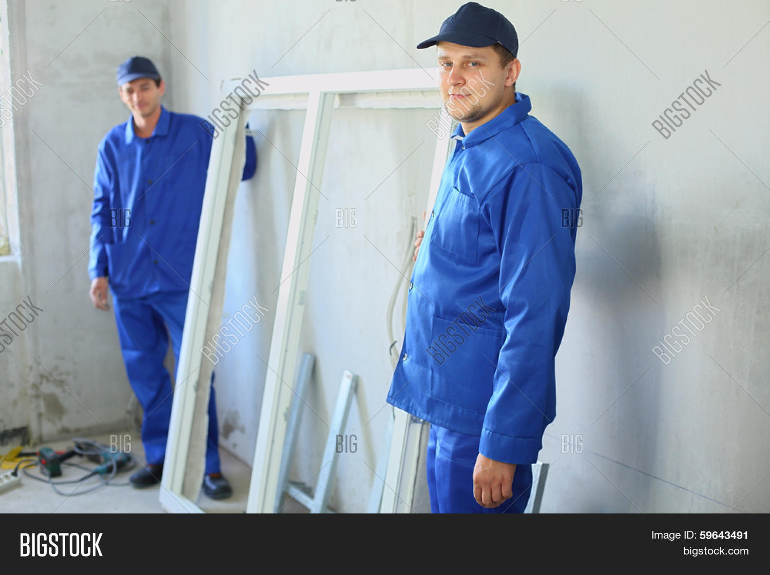 Two Men Work Clothes Image & Photo (Free Trial) | Bigstock