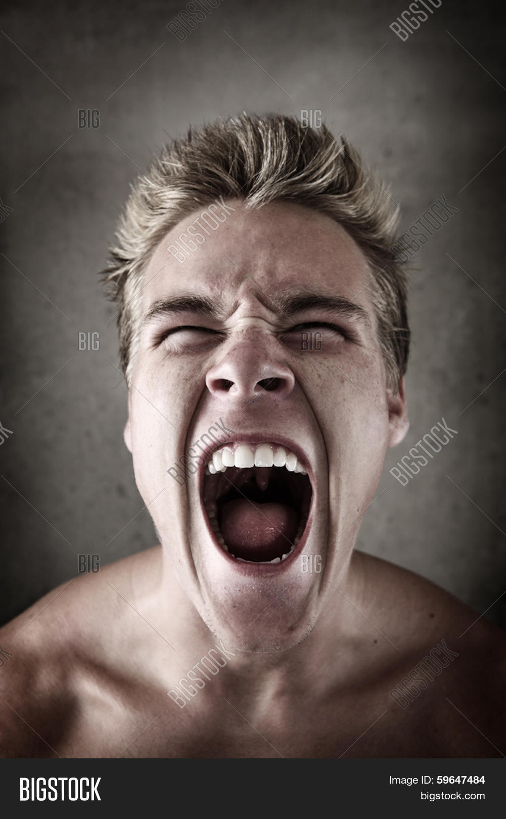 Screaming Man Image & Photo (Free Trial) | Bigstock
