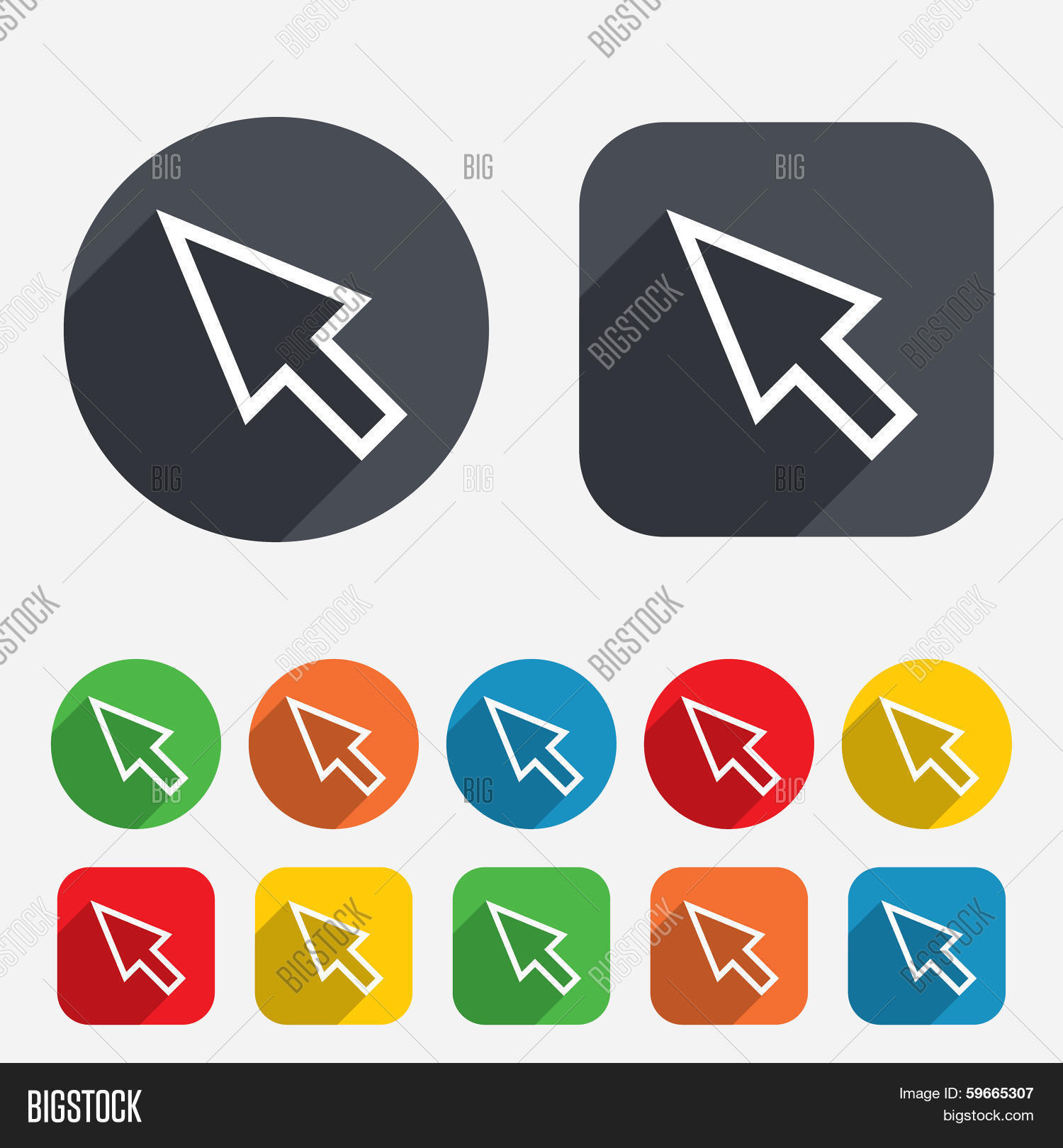 Mouse Cursor Sign Vector & Photo (Free Trial) | Bigstock