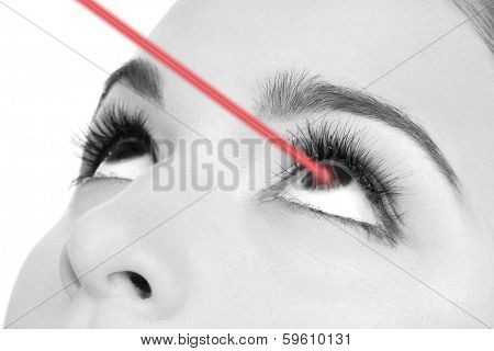 Woman Eye Laser Image & Photo (Free Trial) | Bigstock