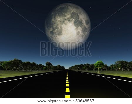 Moon Road Images, Illustrations & Vectors (Free) - Bigstock