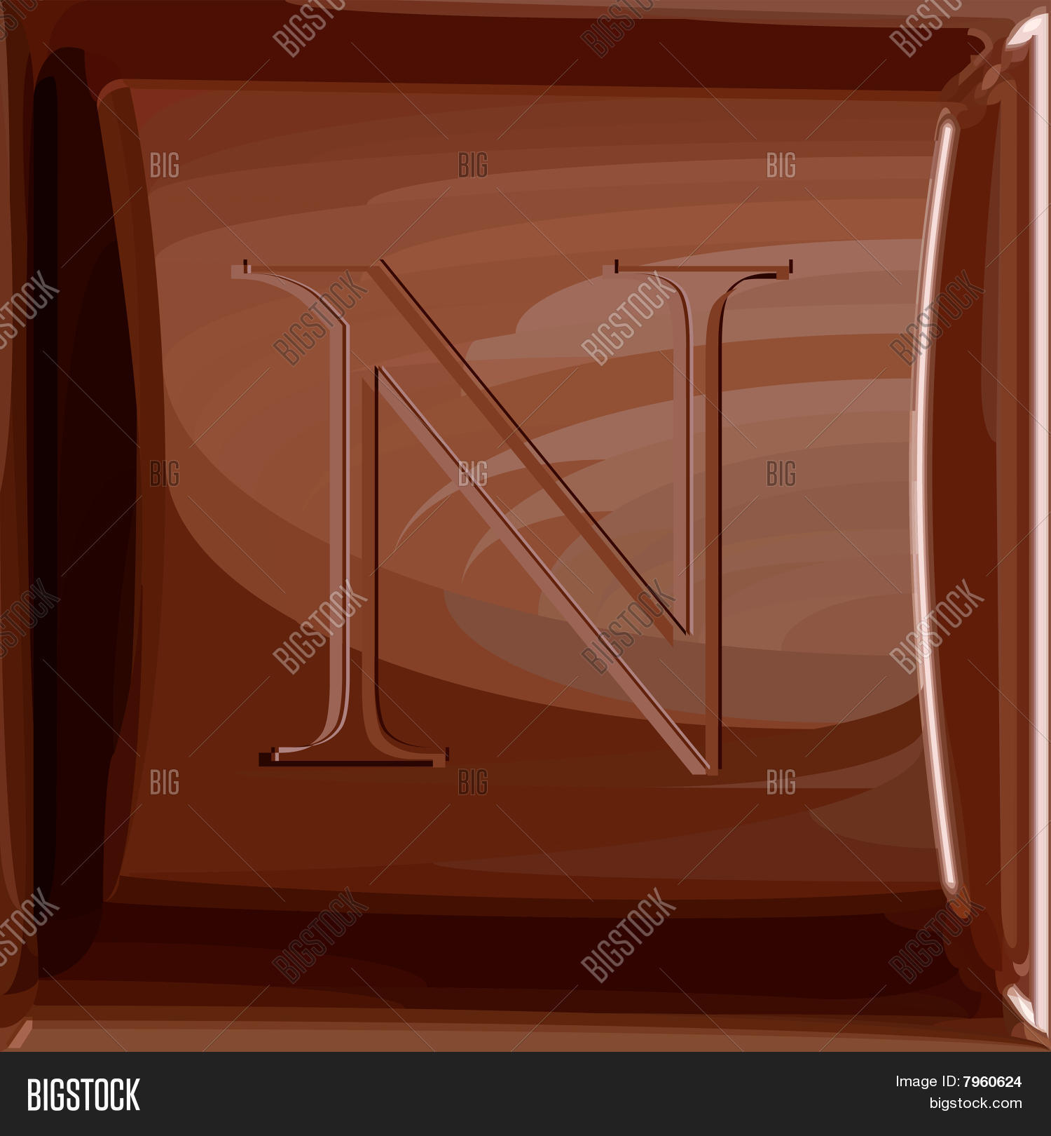 One Letter Chocolate Vector & Photo (Free Trial) | Bigstock