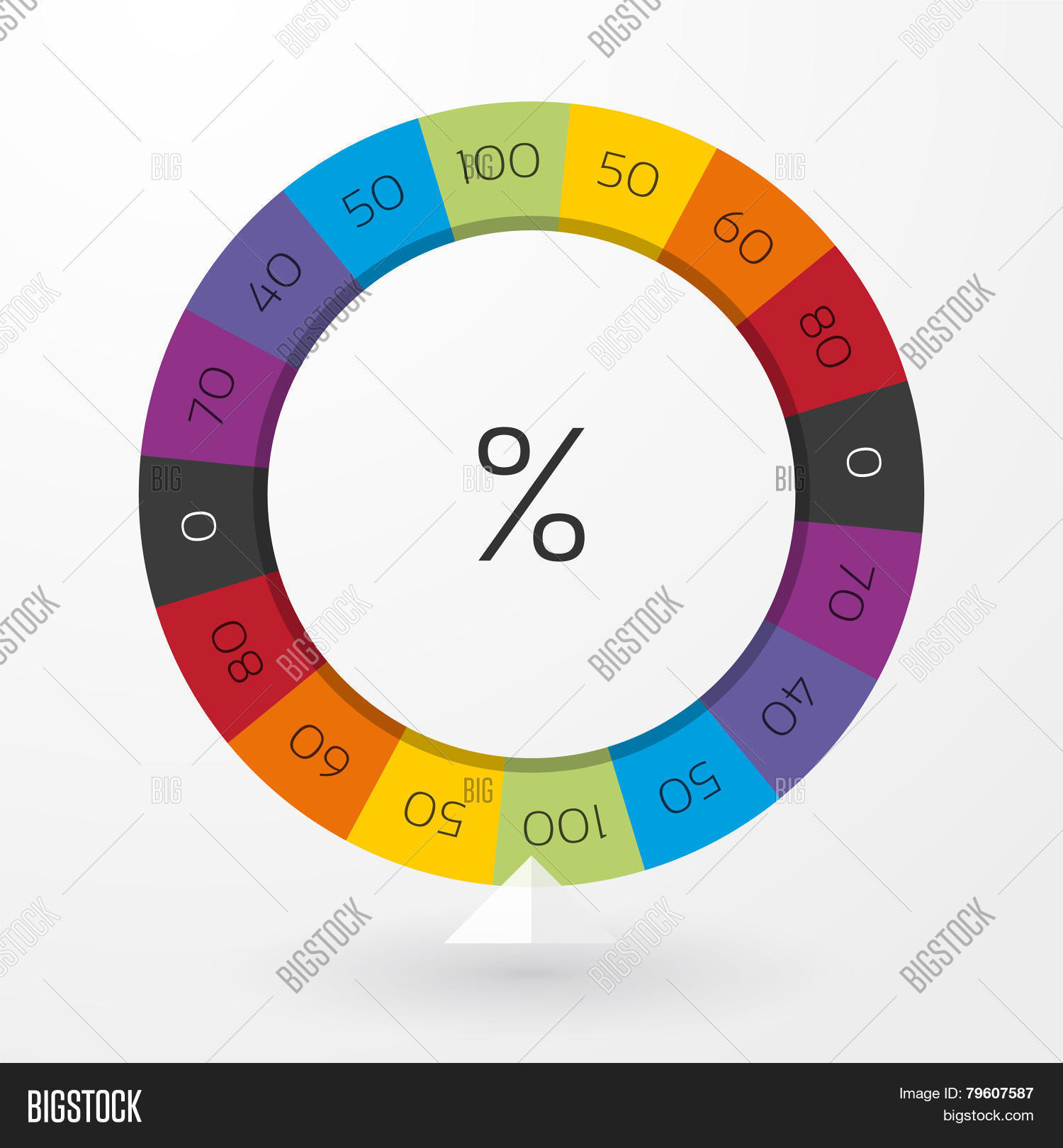 Color Wheel Fortune Vector & Photo (Free Trial) | Bigstock