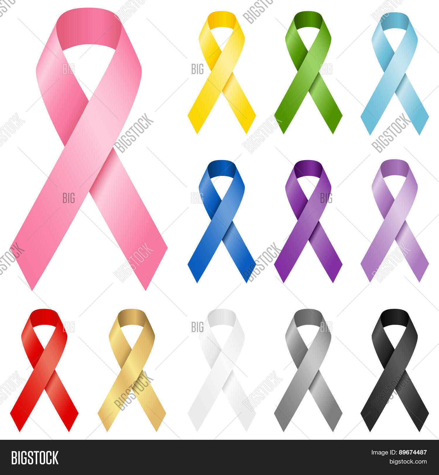 Awareness Ribbons Vector & Photo (Free Trial) | Bigstock