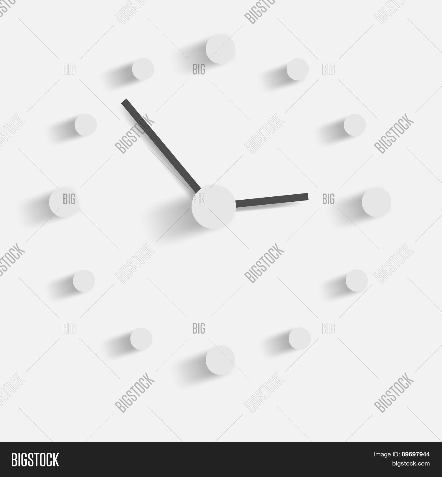 Clock Image On White Vector & Photo (Free Trial) | Bigstock