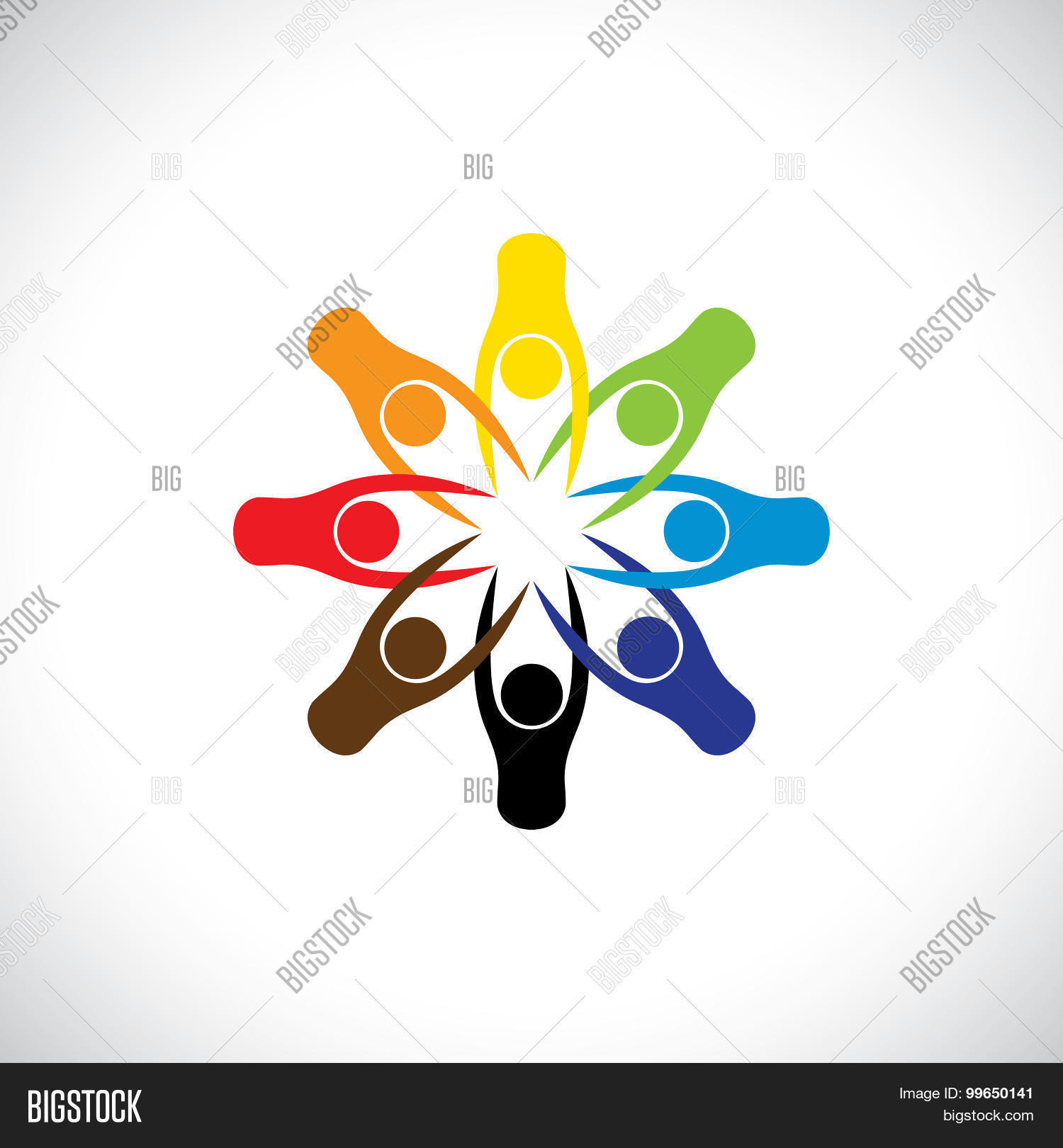 People Icons Circle Vector & Photo (Free Trial) | Bigstock