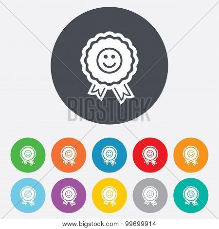 Award Smile Icon. Vector & Photo (Free Trial) | Bigstock