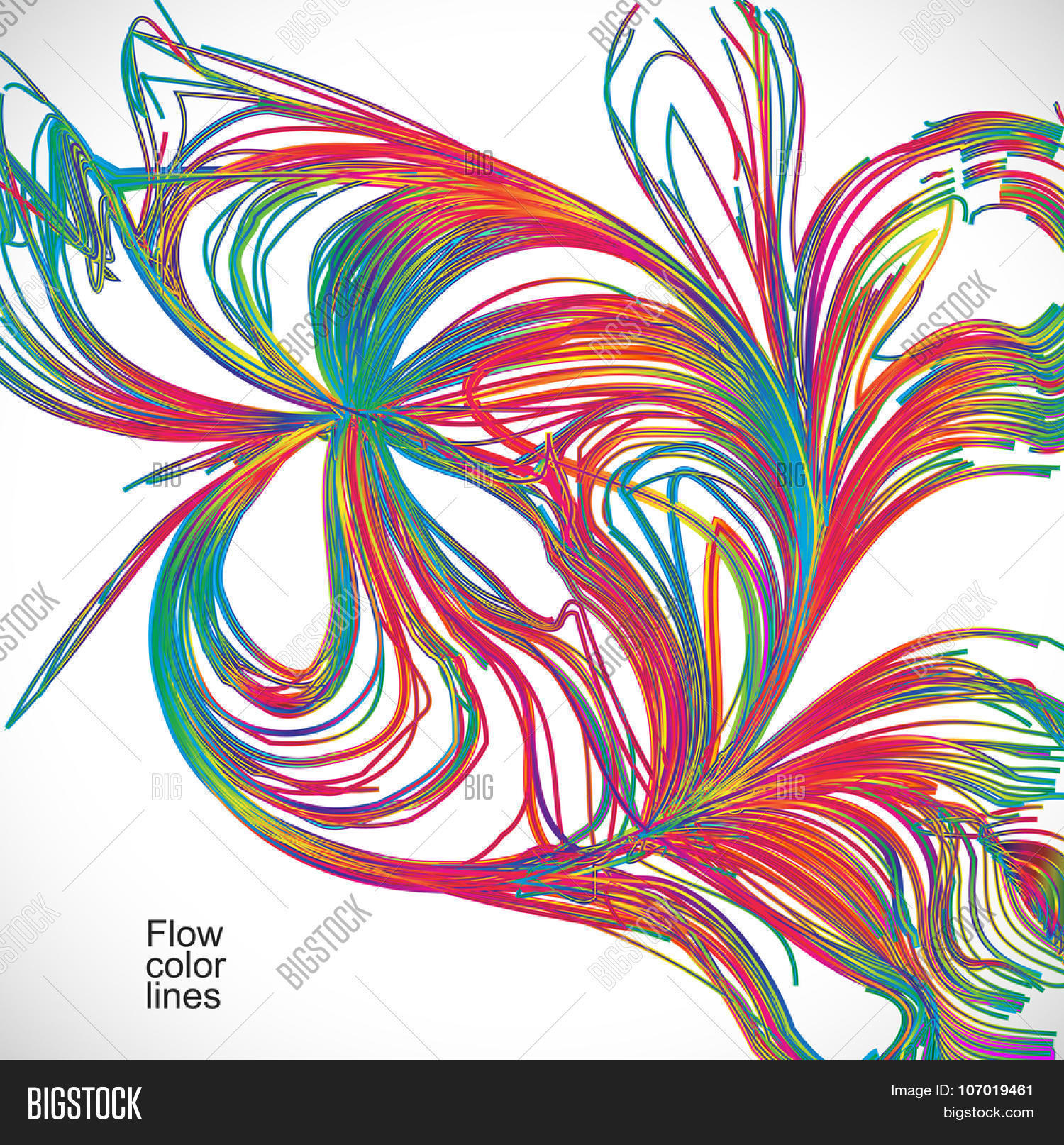 Moving Colorful Lines Vector & Photo (Free Trial) | Bigstock