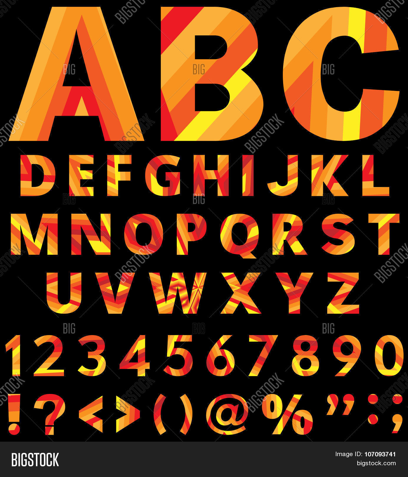 Colorful Type Letters Vector & Photo (Free Trial) | Bigstock