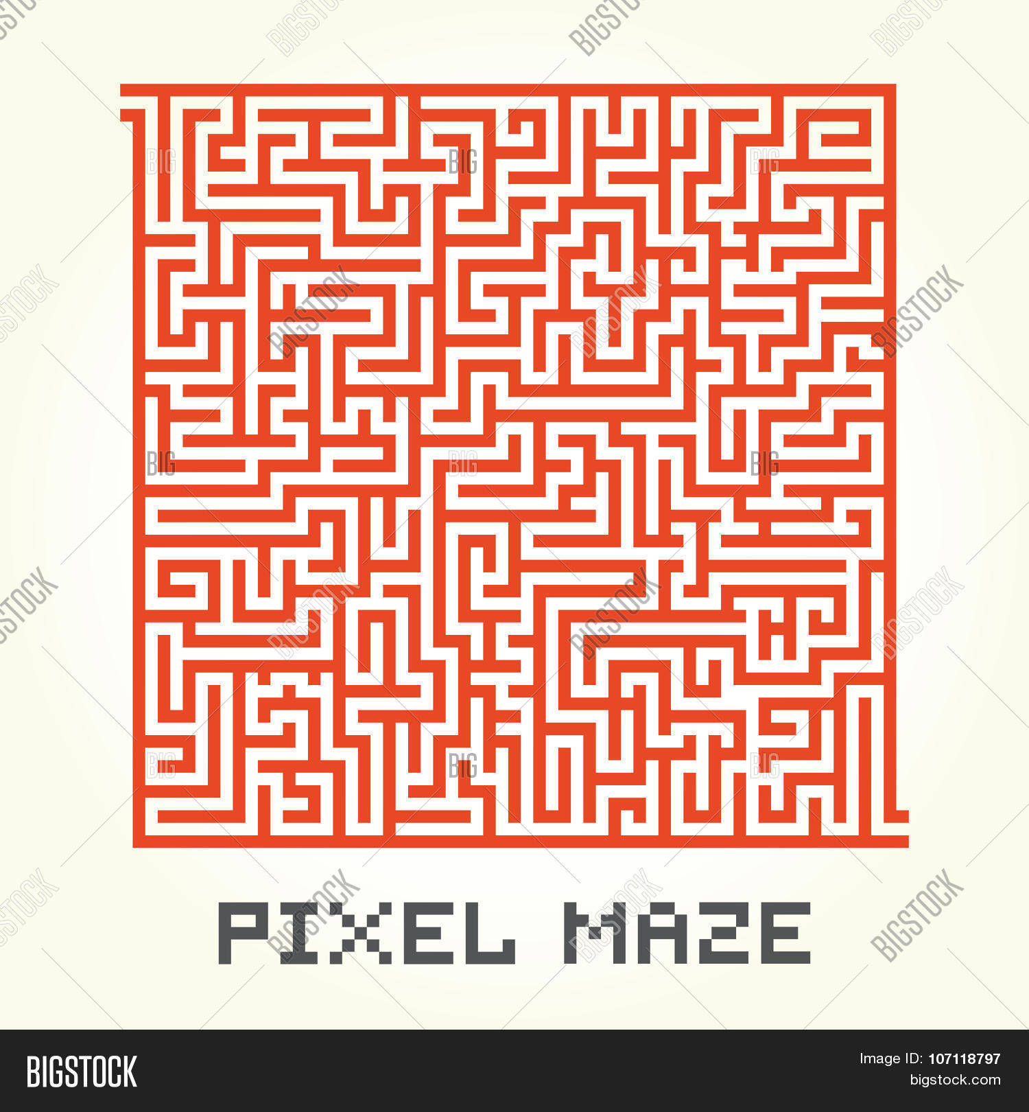 Pixel Art Maze Vector & Photo (Free Trial) | Bigstock