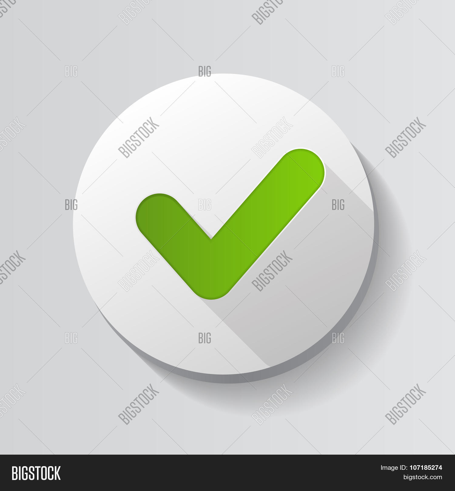 Green Check Mark Icon Vector & Photo (Free Trial) | Bigstock