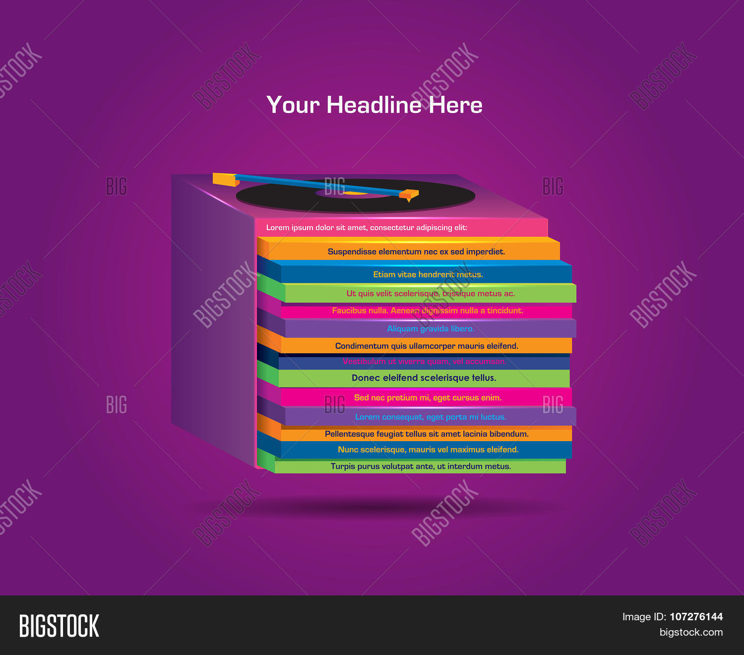 CD Playlist Design Vector & Photo (Free Trial) | Bigstock