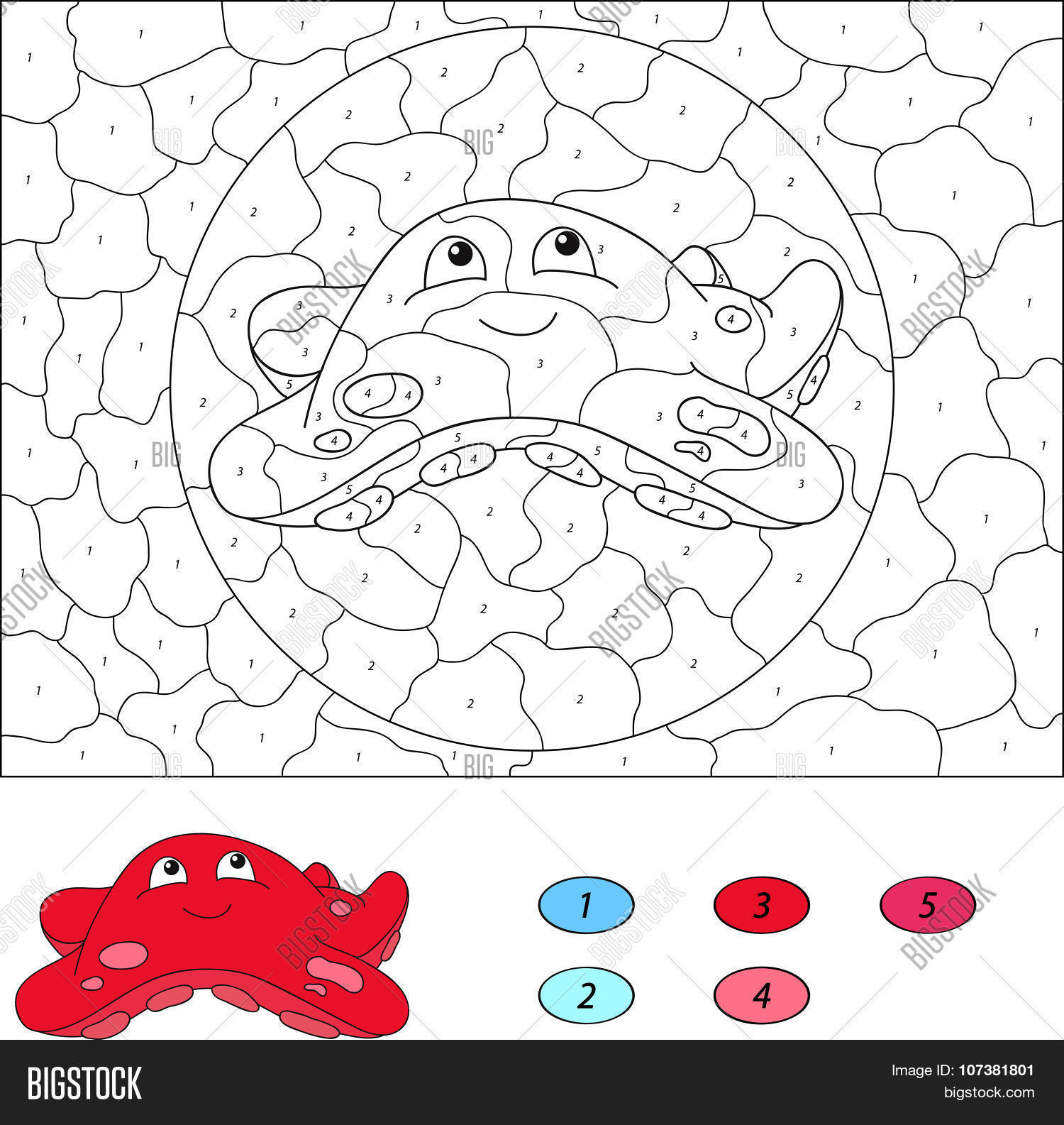 Color By Number Vector & Photo (Free Trial) | Bigstock