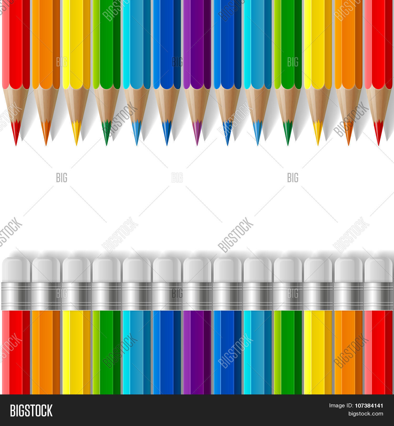 Rows Rainbow Colored Vector & Photo (Free Trial) | Bigstock