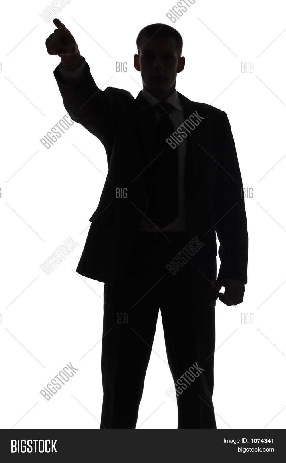Silhouette Pointing Image & Photo (Free Trial) | Bigstock