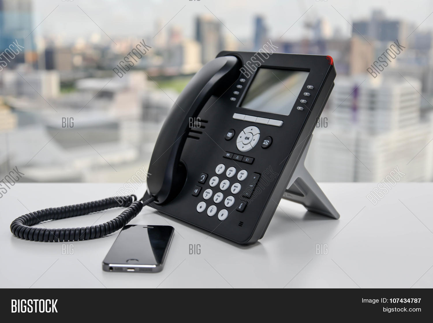 Office Phone Mobile Image & Photo (Free Trial) | Bigstock