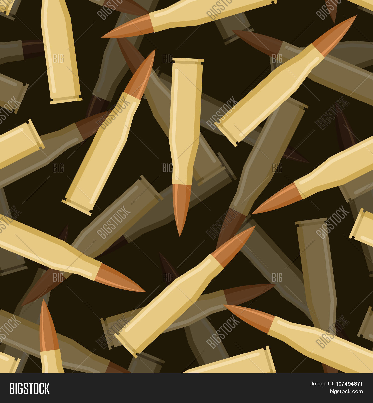 Bullets 3D Seamless Vector & Photo (Free Trial) | Bigstock