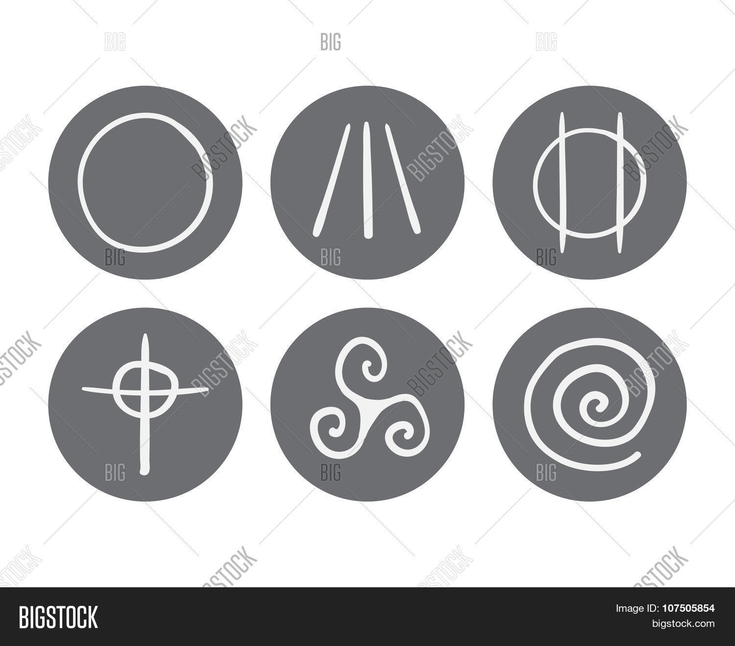 Symbols Druidism Vector & Photo (Free Trial) | Bigstock