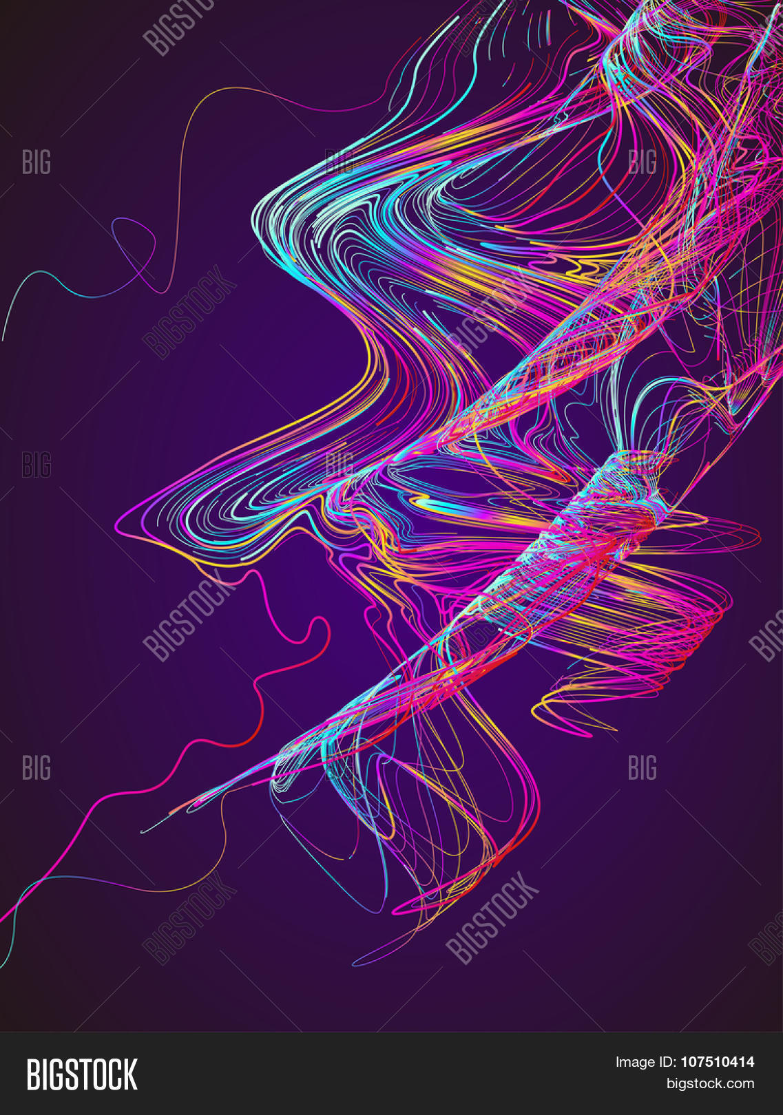 Moving Colorful Lines Vector & Photo (Free Trial) | Bigstock