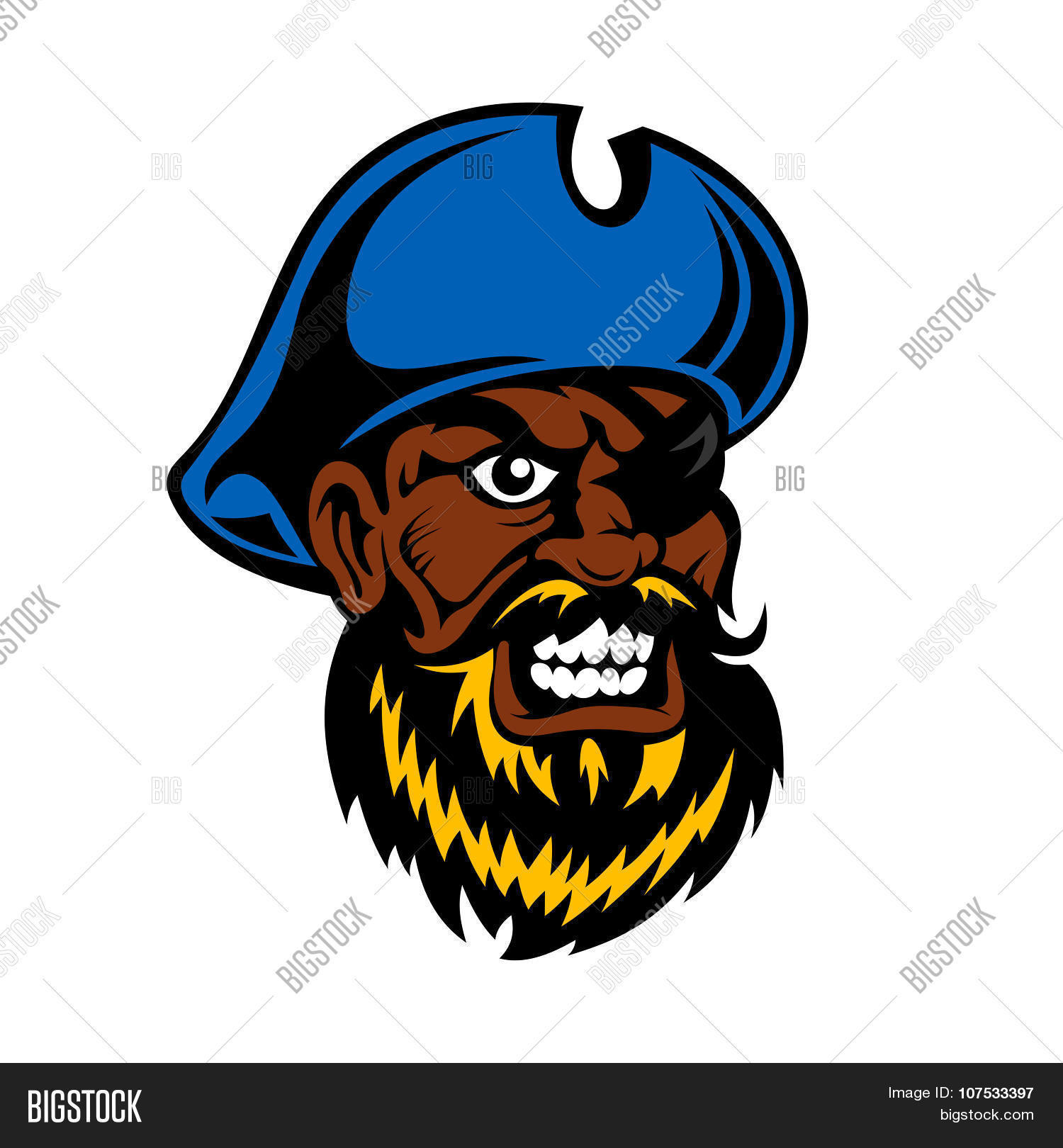Angry Cartoon Pirate Vector & Photo (Free Trial) | Bigstock