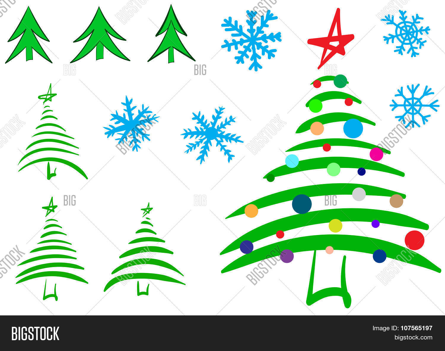 Clipart Fir-tree Vector & Photo (Free Trial) | Bigstock