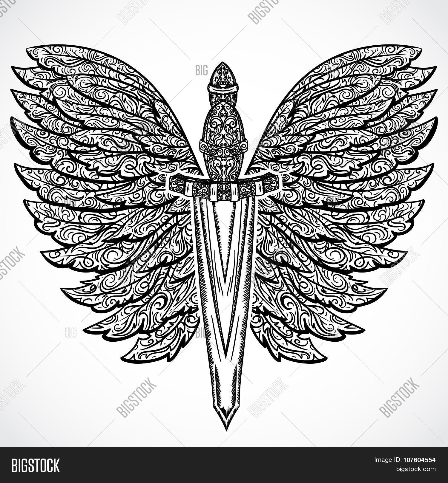 Medieval Sword Ornate Vector & Photo (Free Trial) | Bigstock
