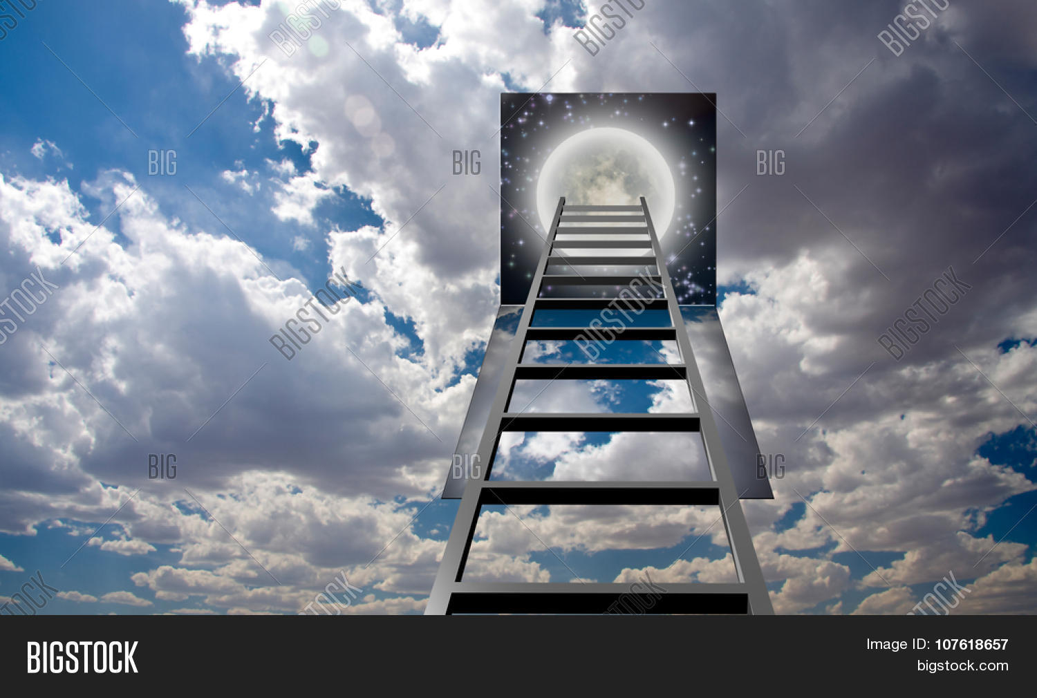 Ladder Into Hole Image & Photo (Free Trial) | Bigstock
