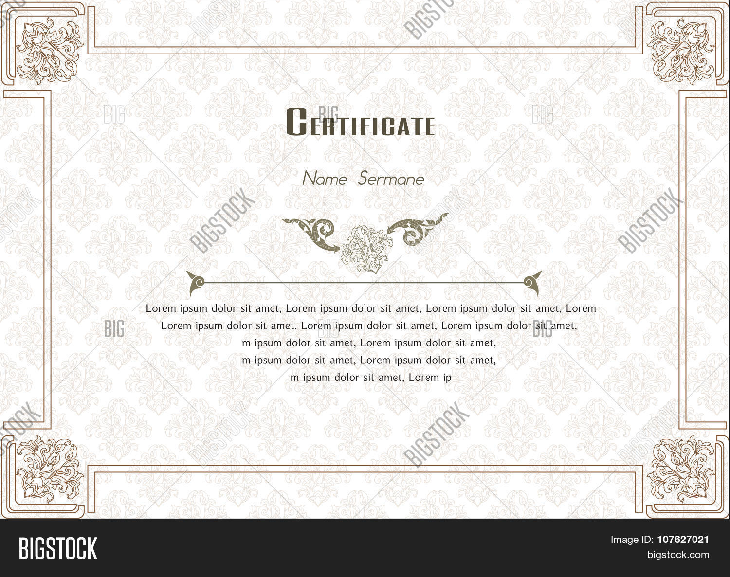Certificate Design Vector & Photo (Free Trial) | Bigstock