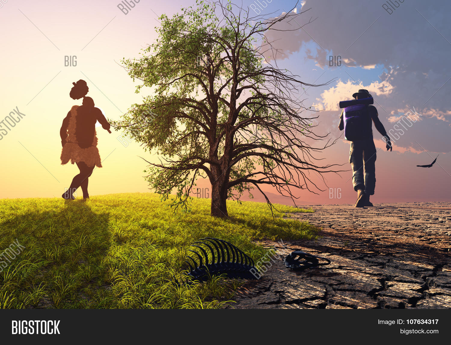 Primitive Man Modern Image & Photo (Free Trial) | Bigstock
