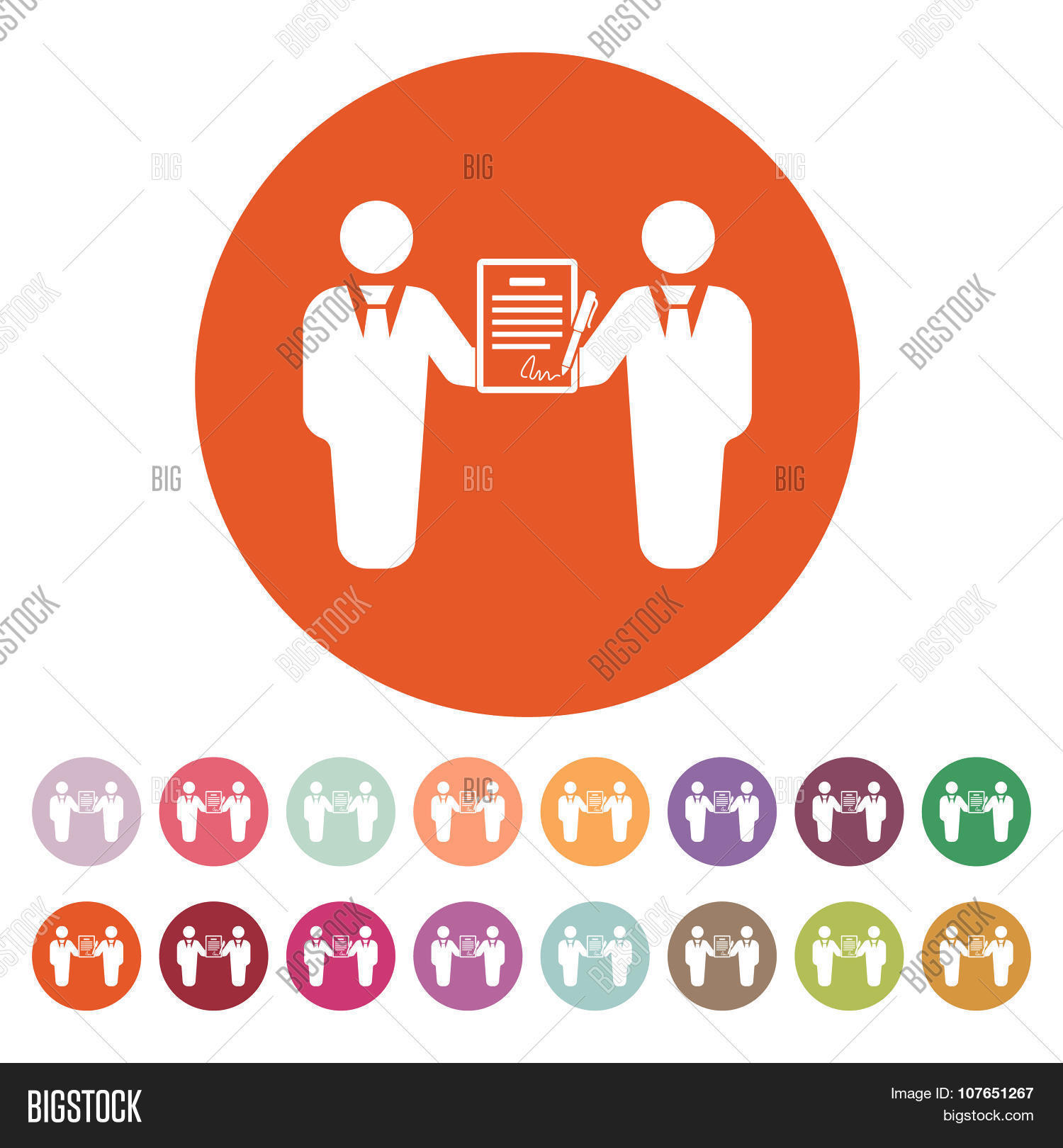 Contract Icon. Vector & Photo (Free Trial) | Bigstock