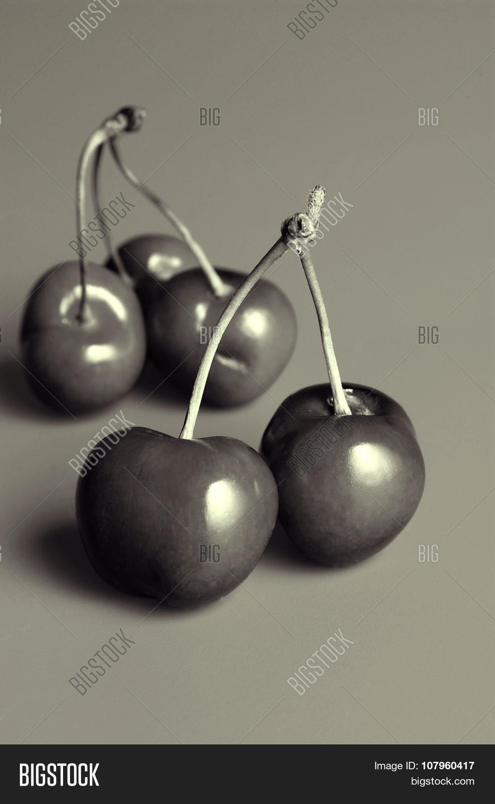Cherries Isoladed On Image & Photo (Free Trial) | Bigstock