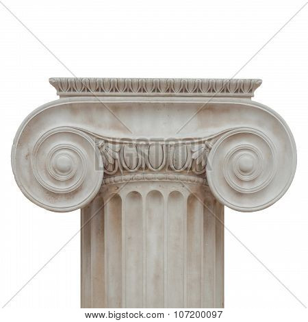 Ionic Capital Isolated Image & Photo (Free Trial) | Bigstock