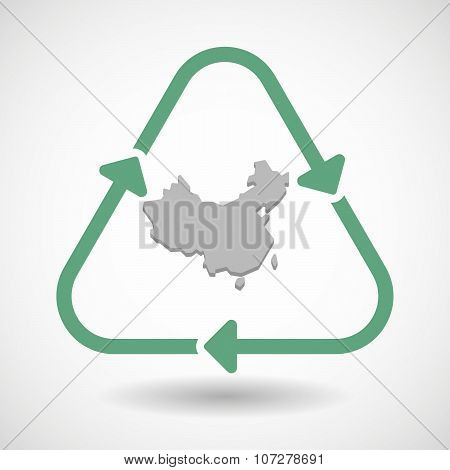 Line Art Recycle Sign Vector & Photo (Free Trial) | Bigstock