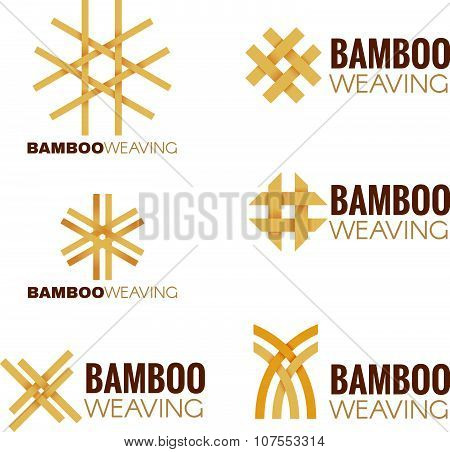 Bamboo Weaving Logo Vector & Photo (Free Trial) | Bigstock