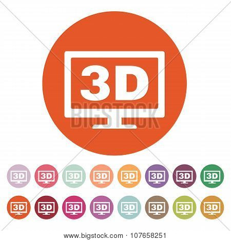 3d Icon. Monitor Vector & Photo (Free Trial) | Bigstock