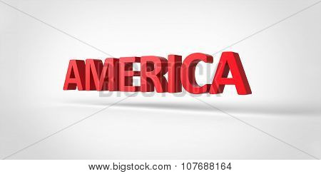 3D Red America Word Image & Photo (Free Trial) | Bigstock