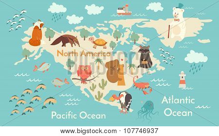 Animals World Map Vector & Photo (Free Trial) | Bigstock